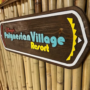 Polynesian Walt Disney World Resort Sign Monorail Polynesian Village ...