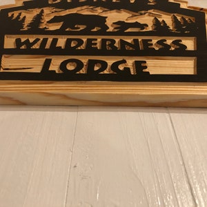 Wilderness Lodge Disneyworld Inspired Solid Wood Sign Walt Disney World ...