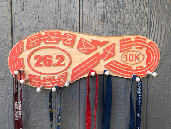 Running Medals Display Shoe Plaque Tread Sole | Etsy