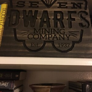 Snow White Seven Dwarfs Mine Train Walt Disney World Wooden Sign - Etsy