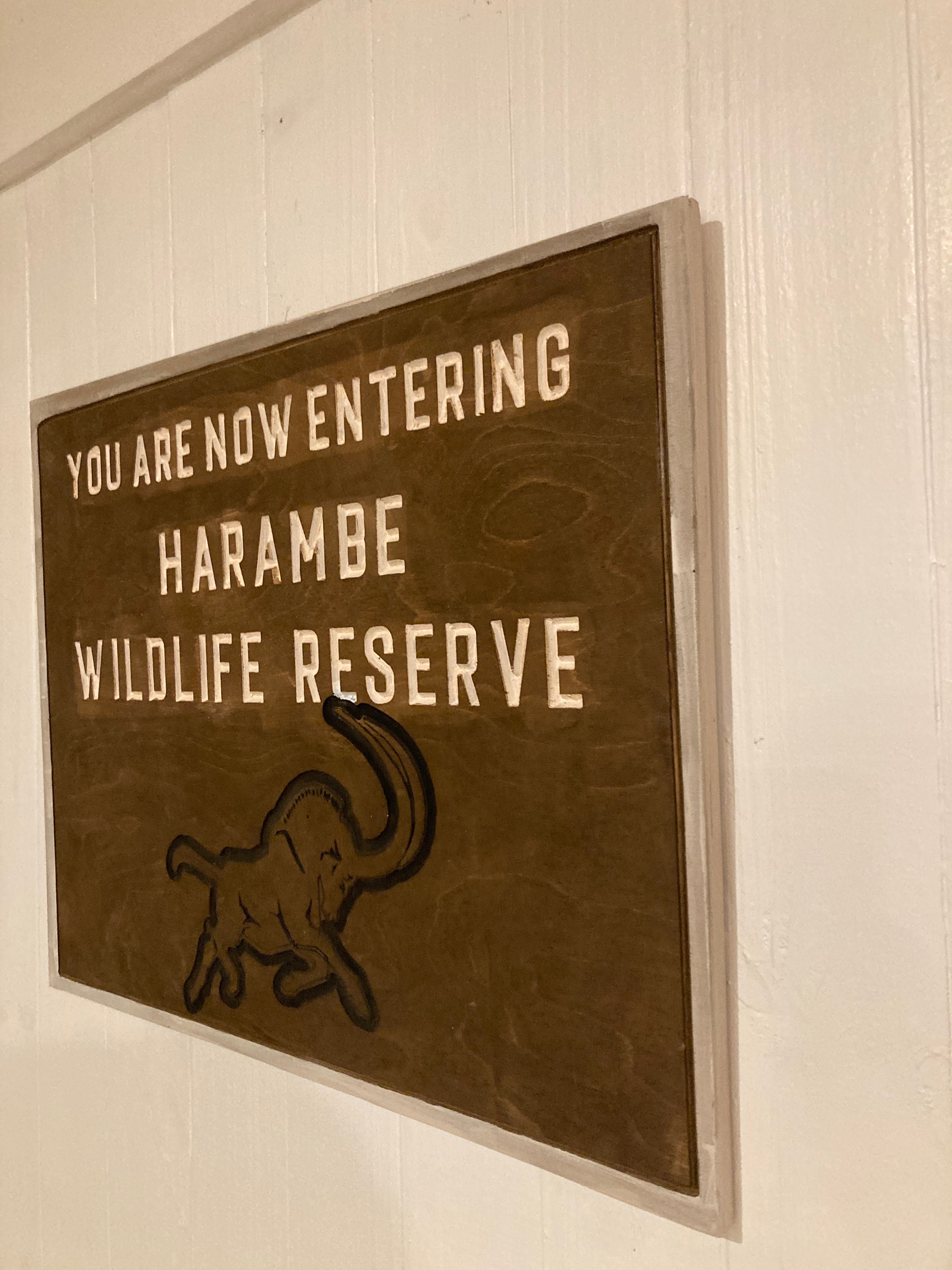 Animal Kingdom Harambe Reserve Wooden Sign Walt Disney World - Etsy