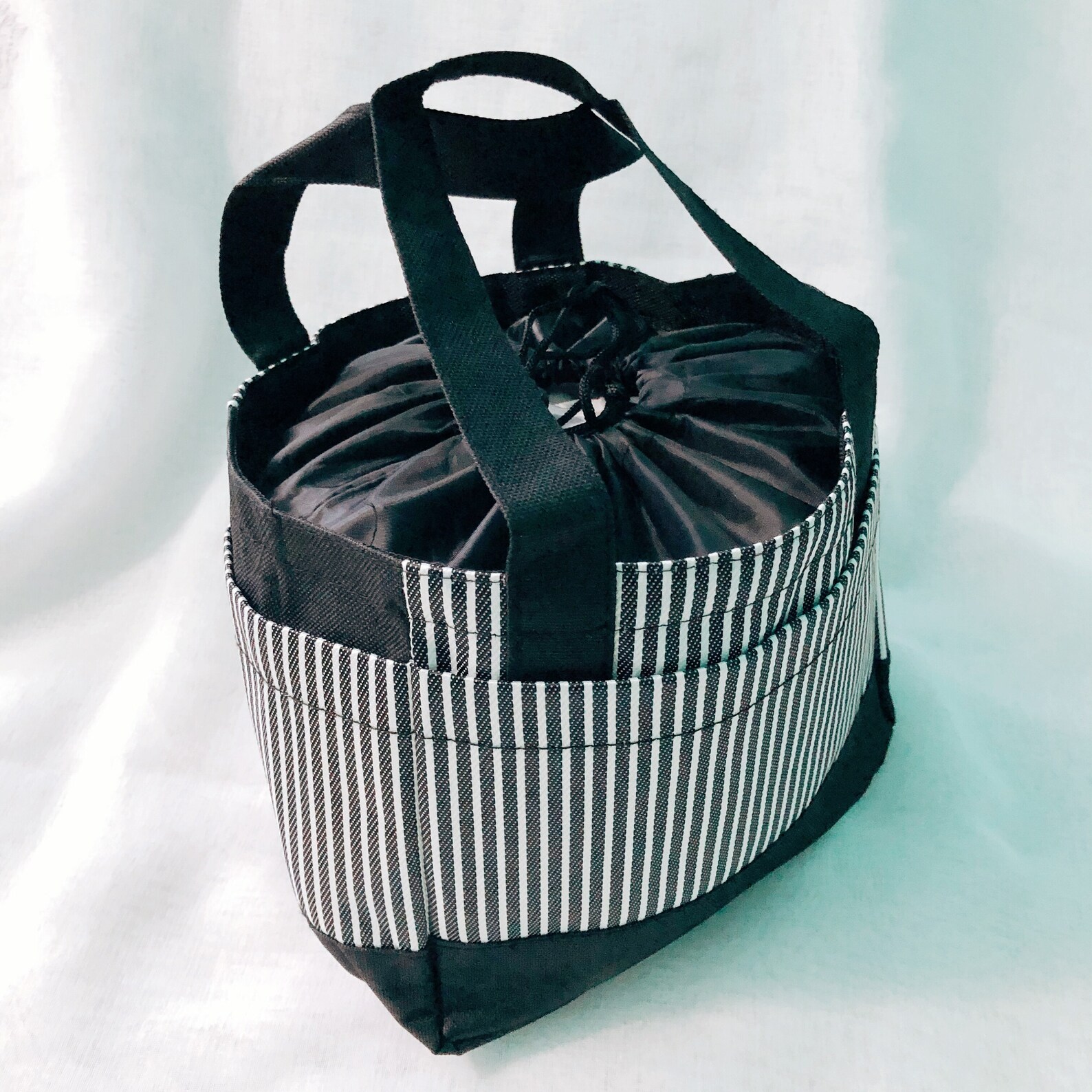 Nylon Oxford Lunch Bag- Waterproof - Modern Simple Stripes - Hand Made ...