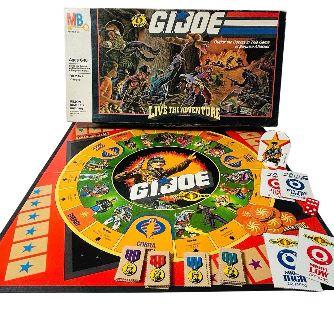 GI Joe Live the Adventure Board Game Milton Bradley Vintage 1986 ...