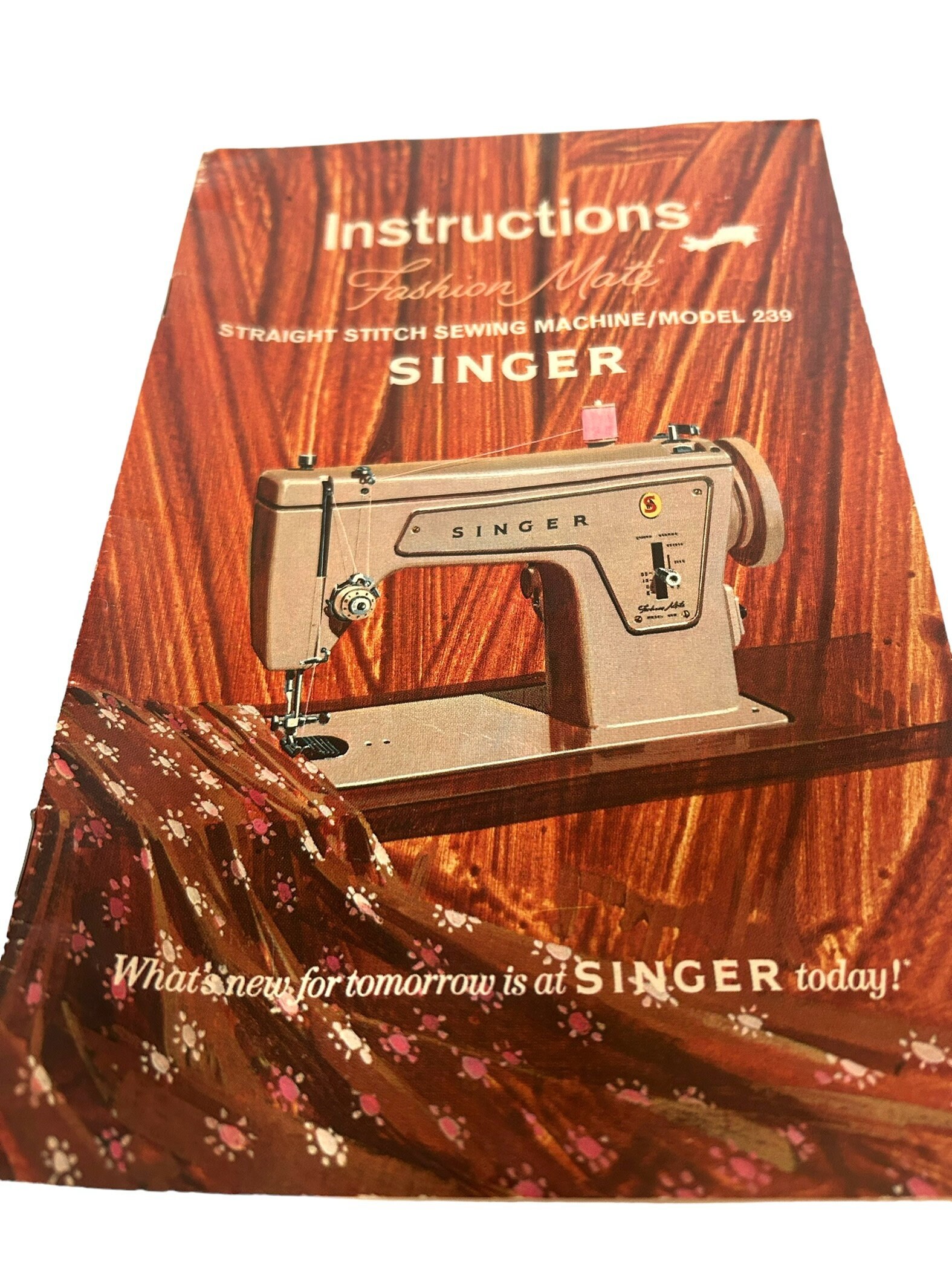Singer Fashion Mate Model 239 Sewing Machine Instruction Manual 1968 - Etsy