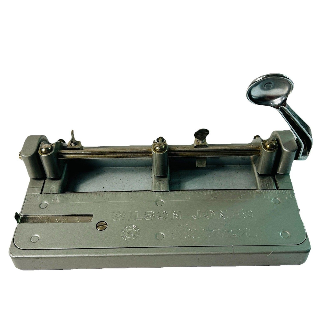 Vintage Wilson Jones Hummer Three Hole Paper Punch Works Made in USA - Etsy