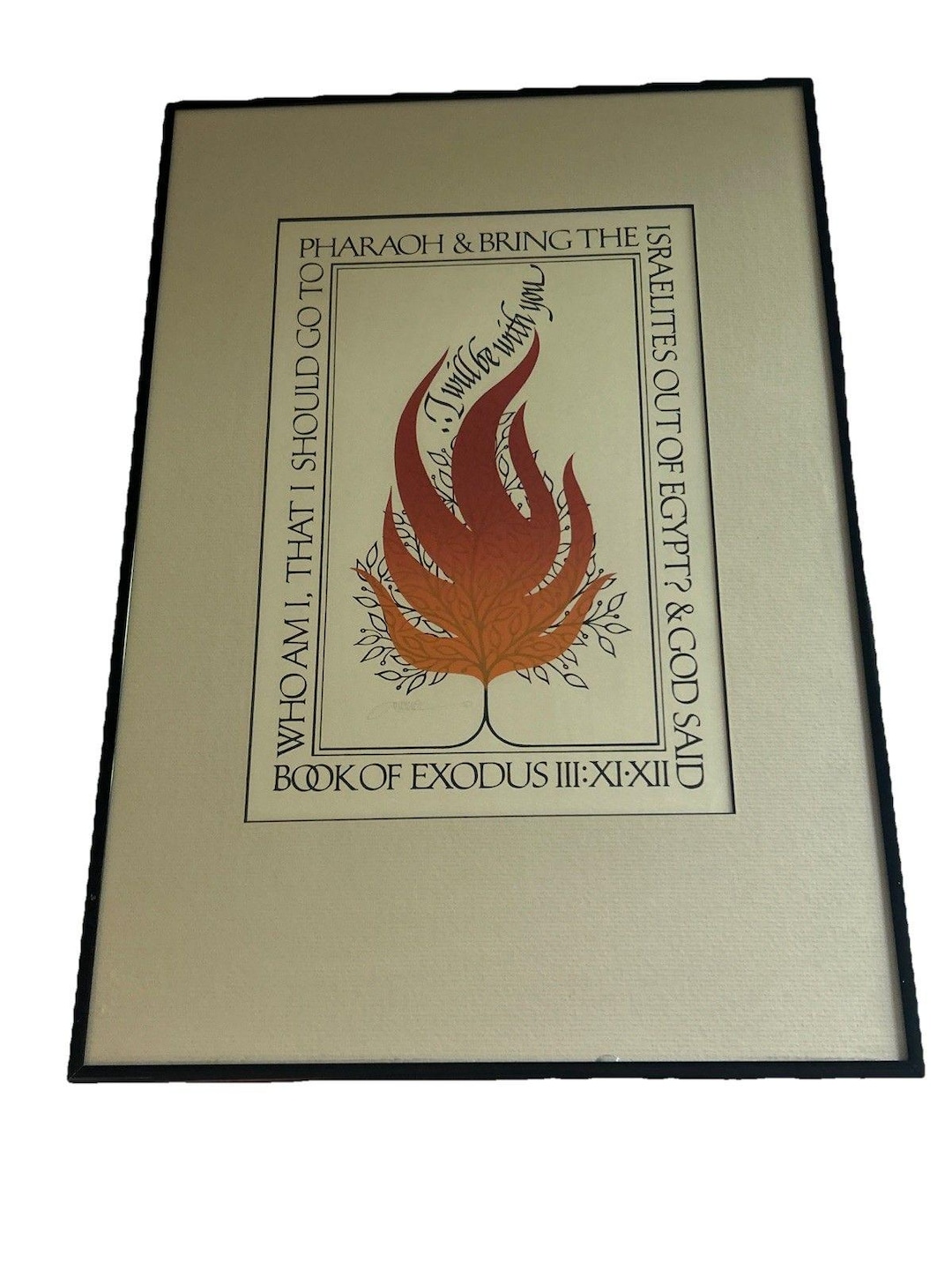 Michael Podesta Artwork Exodus Print Framed Signed I Will Be With You ...