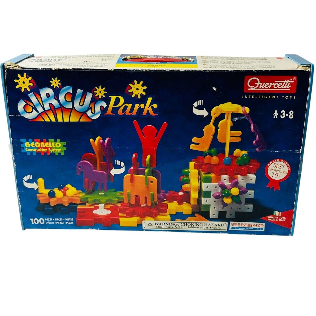 Vintage Quercetti Circus Park Georello Building Toy Set 2346 Italy ...