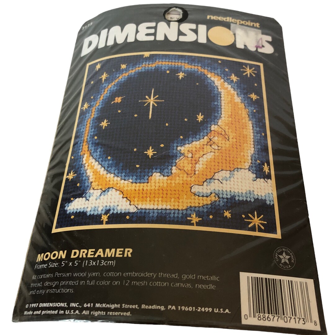 Dimensions Moon Dreamer Needlepoint Kit 1997 Open Complete - Etsy