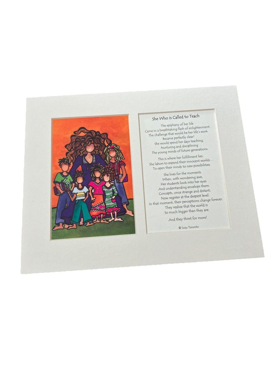 Suzy Toronto She Who is Called to Teach 8x10 White Matted Art Print ...