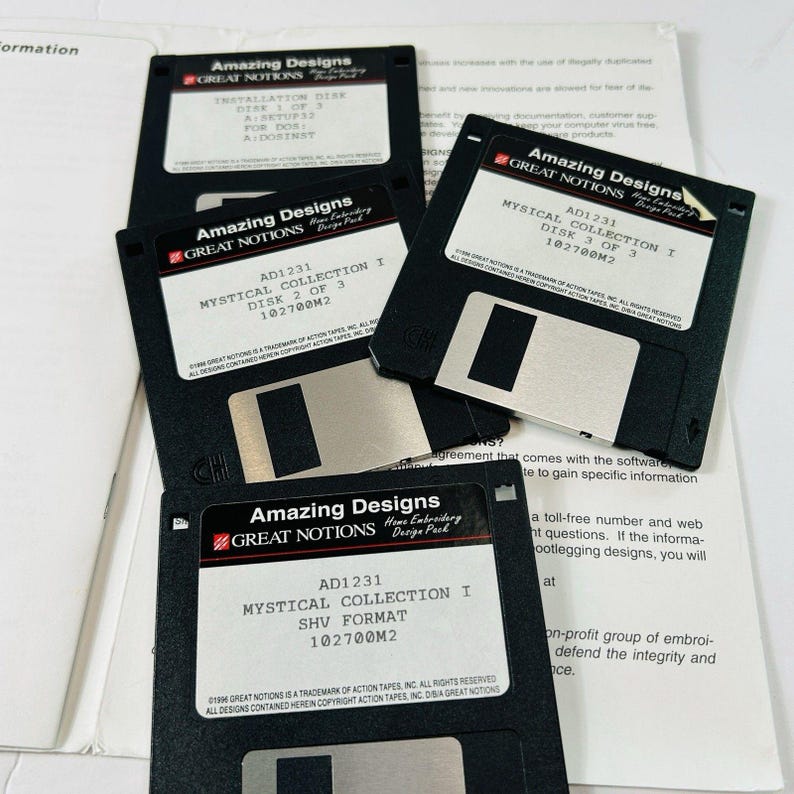 Amazing Designs Mystical Collection I Embroidery Floppy Disks AD1231 ...