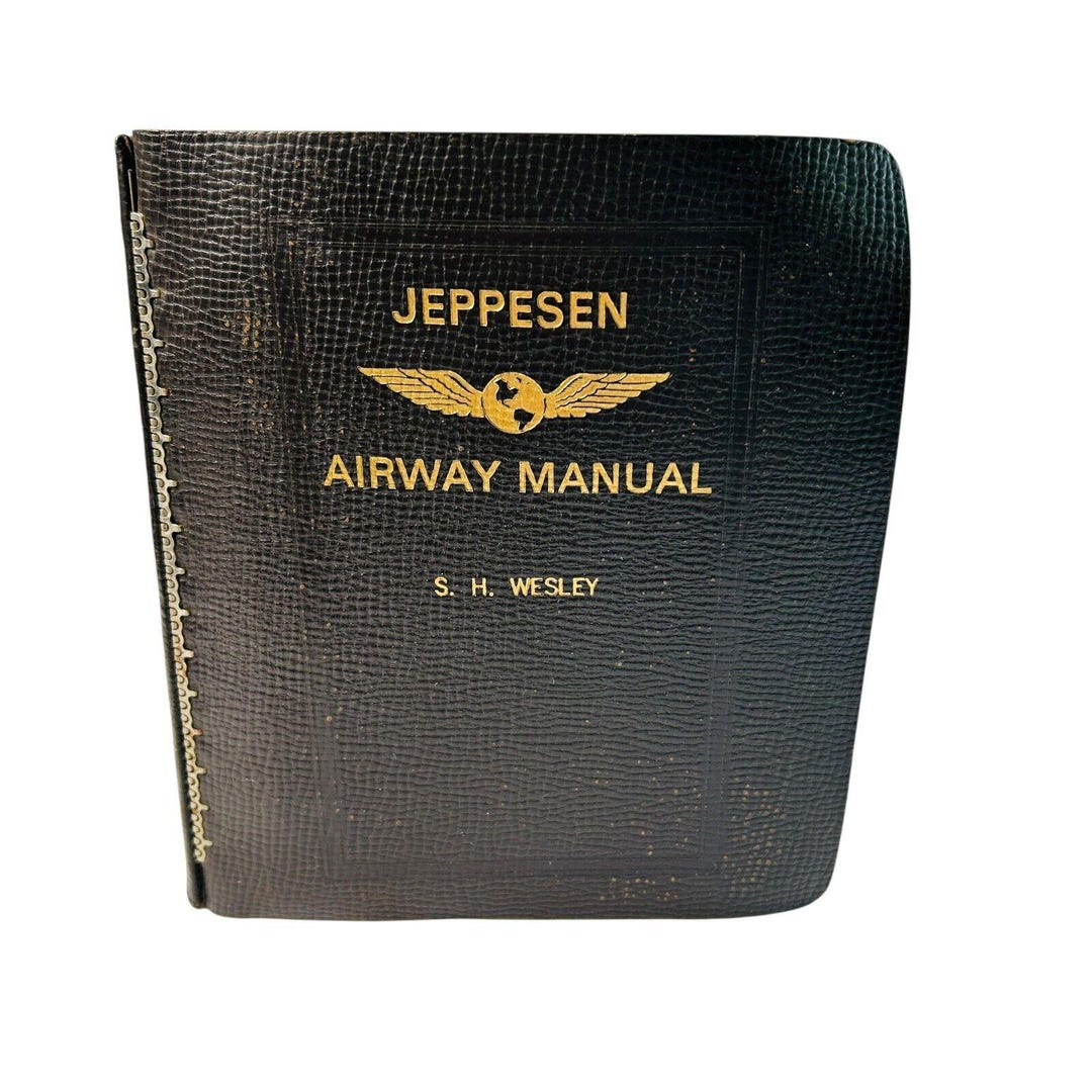 Jeppesen Airway Manual 1970s Introduction Terms Approach Charts Binder - Etsy