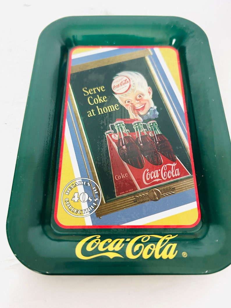 Vintage Coca-cola Mini Serving Drink Trays 1998 Reproduction Set of 3 ...