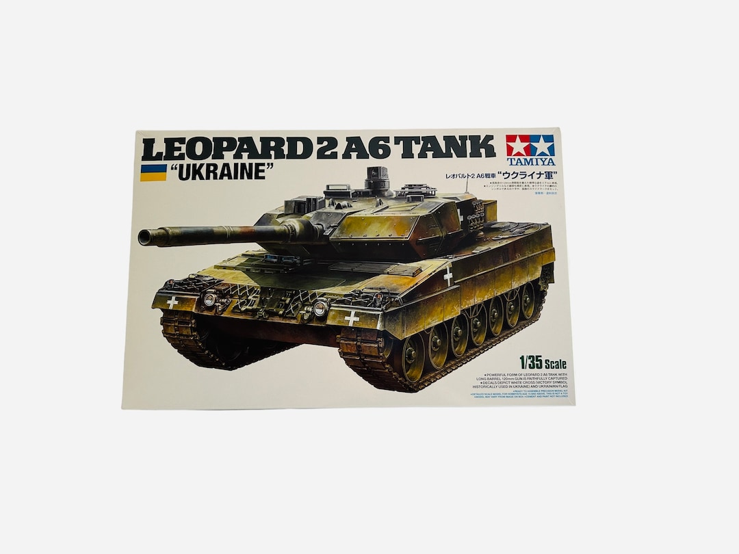 Tamiya Ukraine Leopard 2A6 Tank Model Kit 1/35 Scale Japan 2023 - Etsy