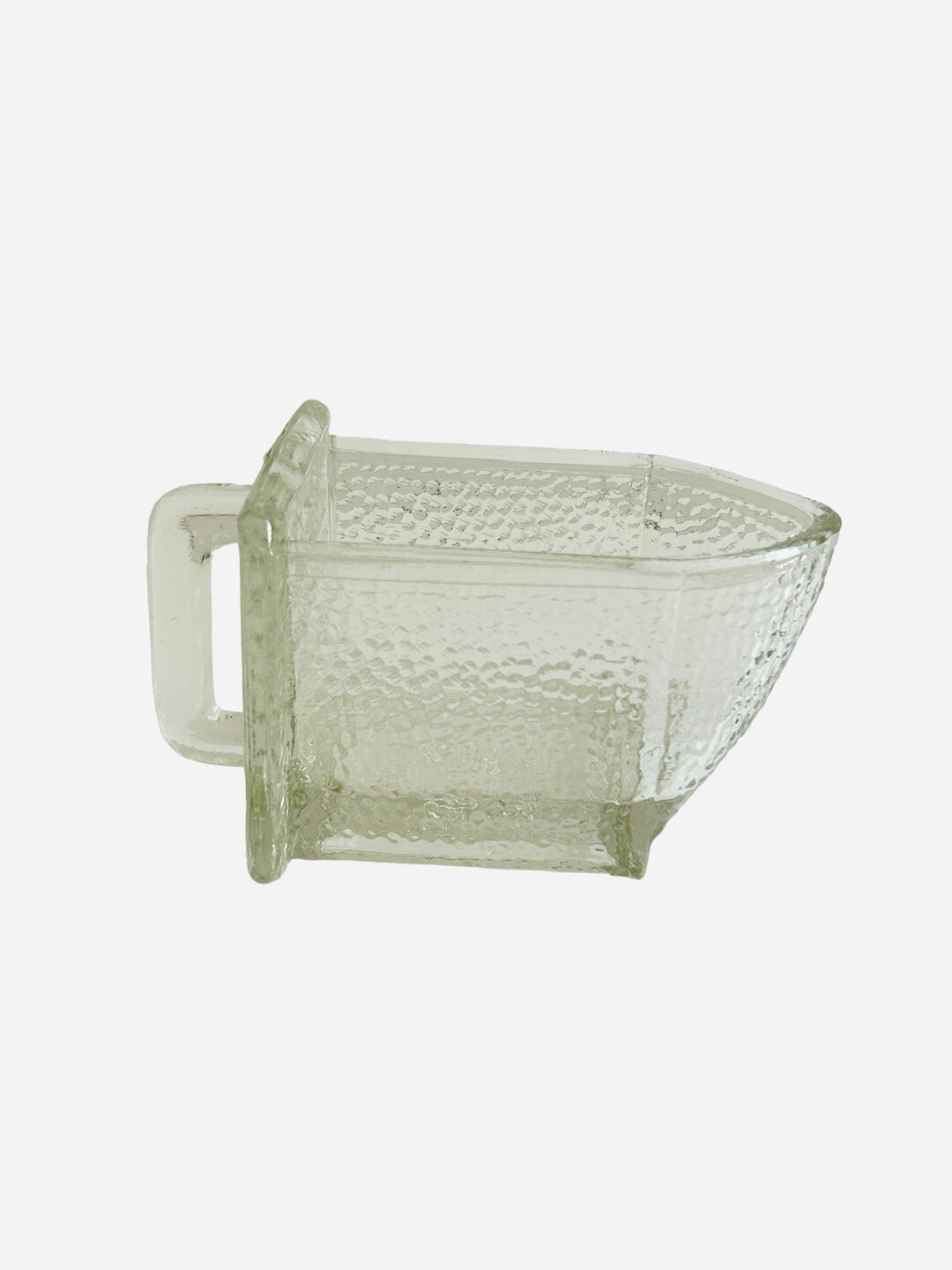 Vintage Gerrix Hoosier Cabinet Glass Scoop With Handle Clear Small 3/4 ...