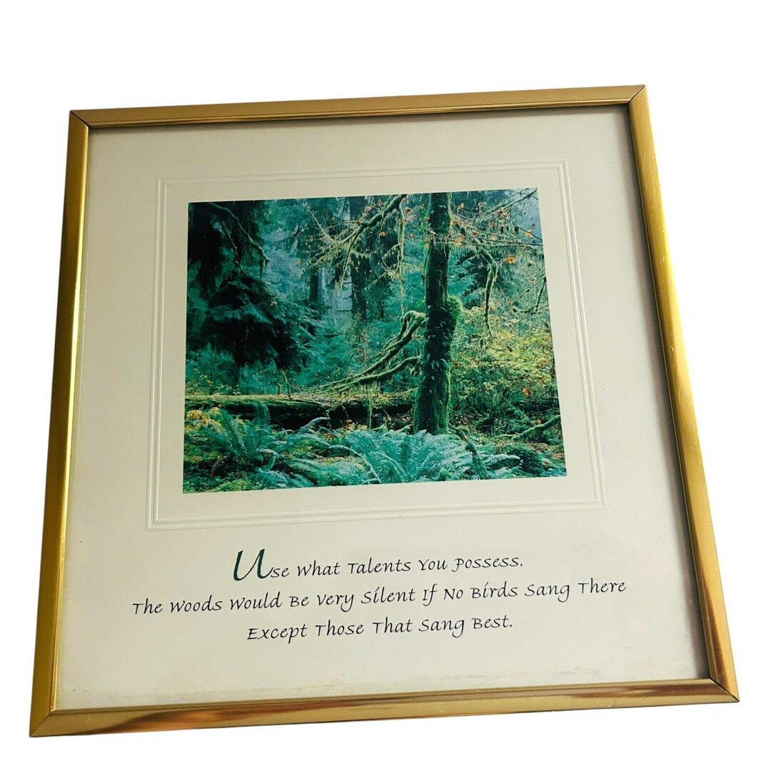 Successories Metal Framed Desktop Motivational Print Use Talents You ...