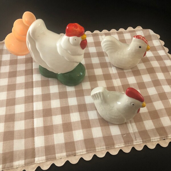 Chicken Ceramic Measuring Spoons - Etsy
