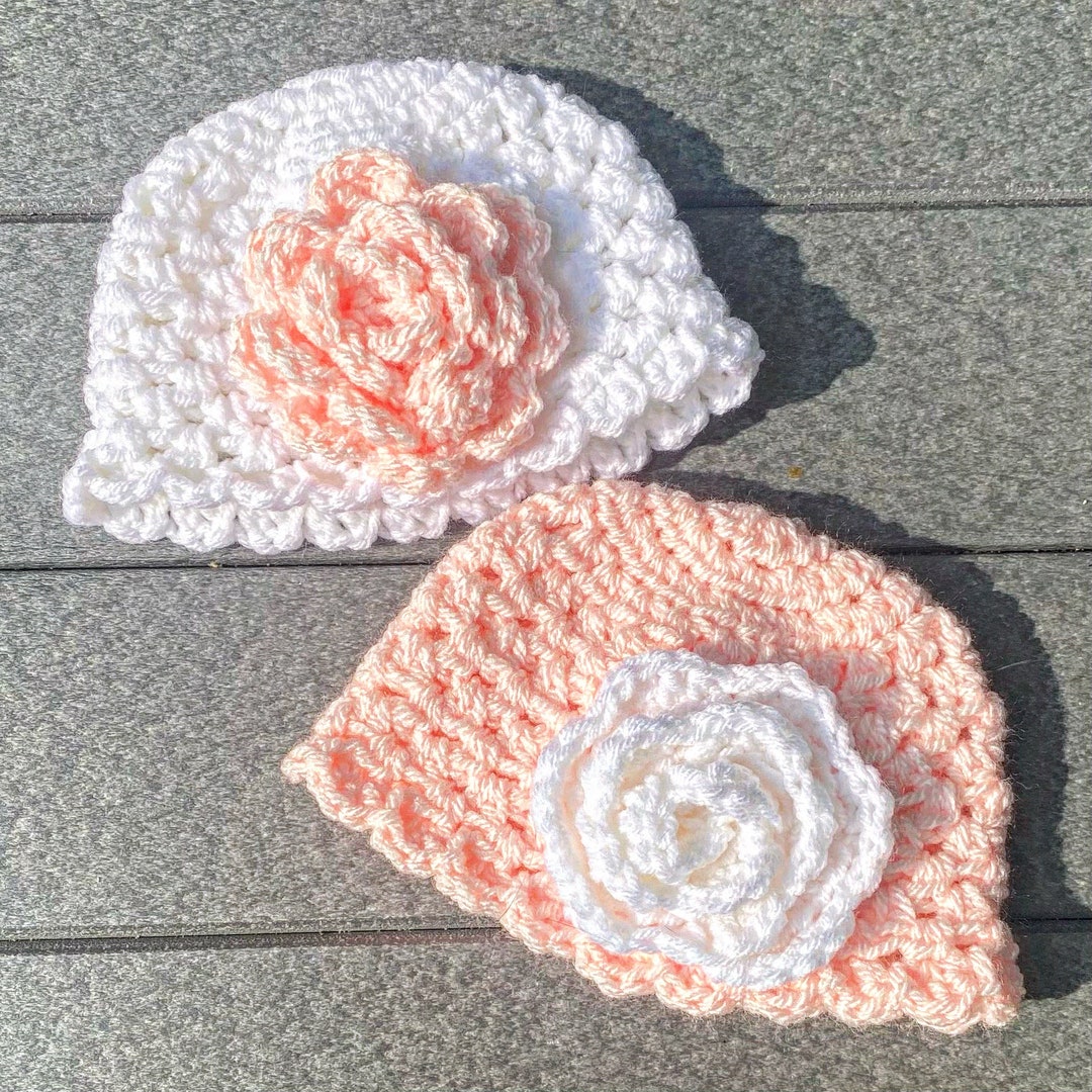 Crochet Baby Flower Hat Pattern: Easy Boho Beanie (instant Download PDF ...