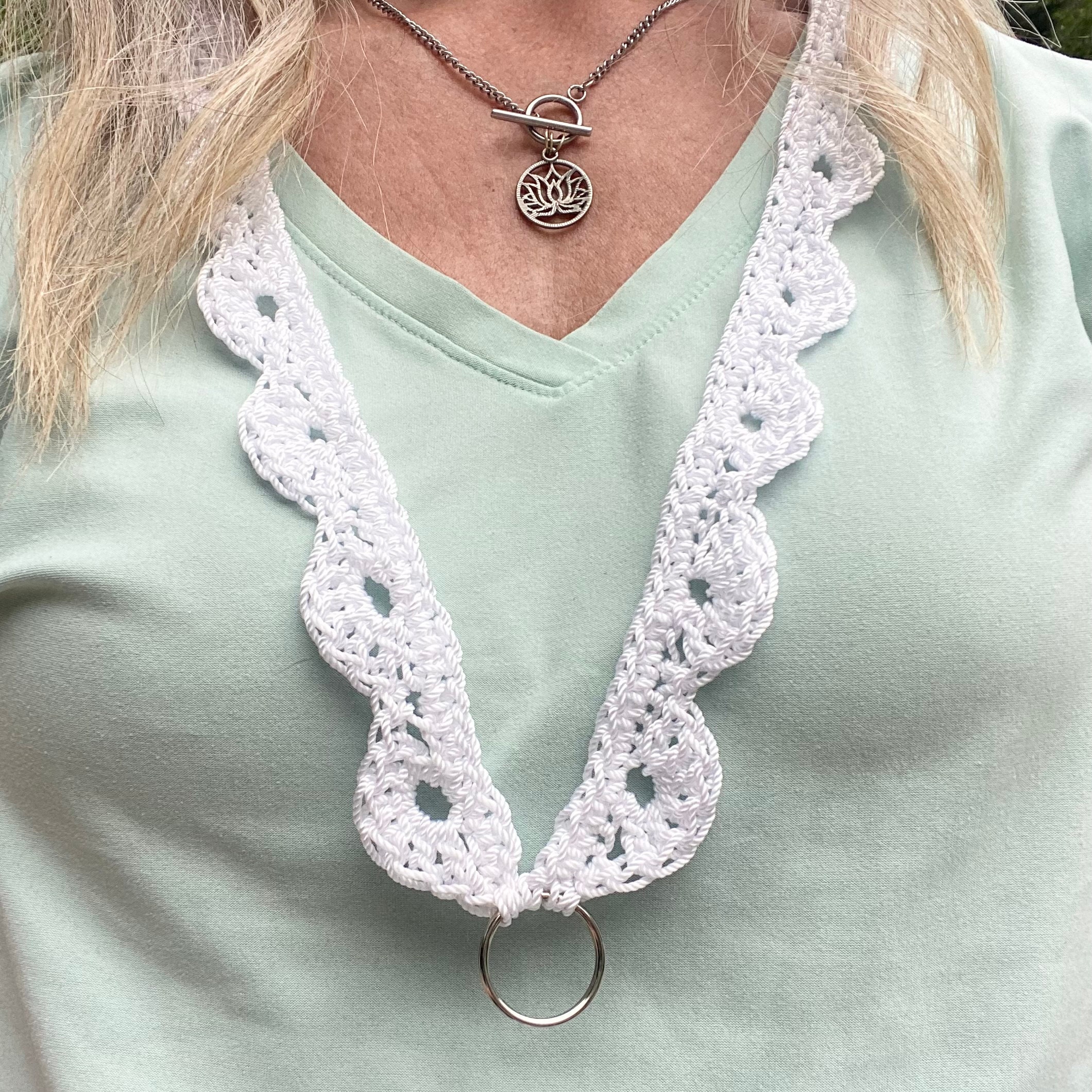Crochet Badgeclip Pattern / Gift Lanyard / EASY CROCHET / Nylon Cord ...