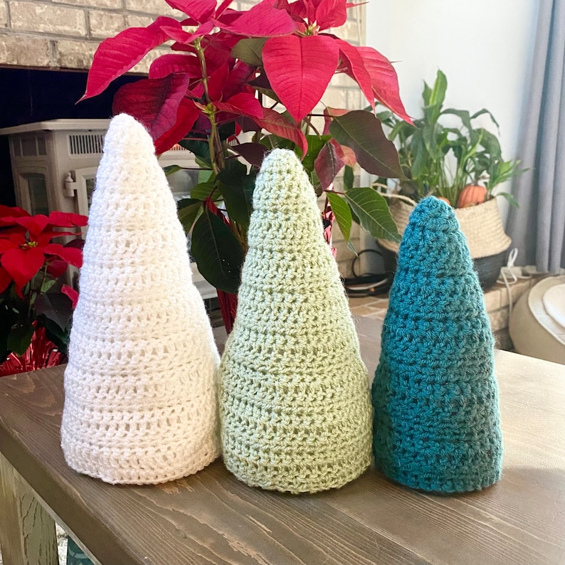 Crochet Christmas Trees Pattern: 3 Sizes With Star Topper (PDF Pattern ...