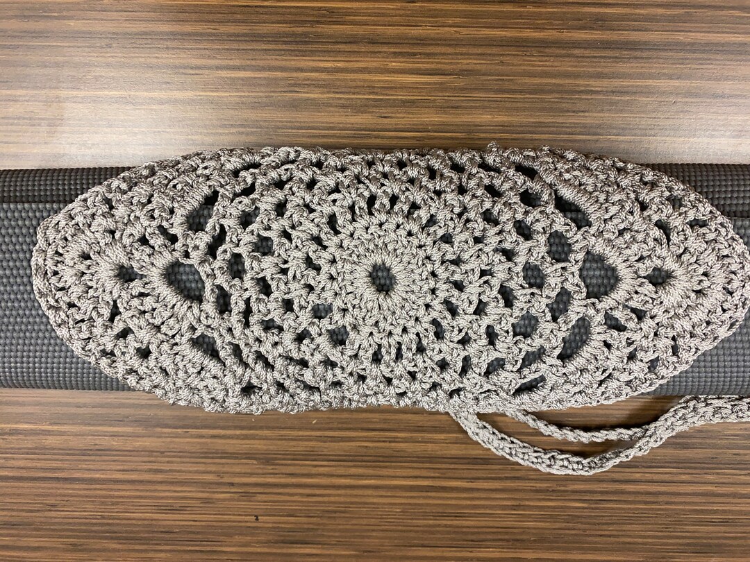 Boho Crochet Yoga Mat Carrier Pattern With Strap (instant Download PDF ...