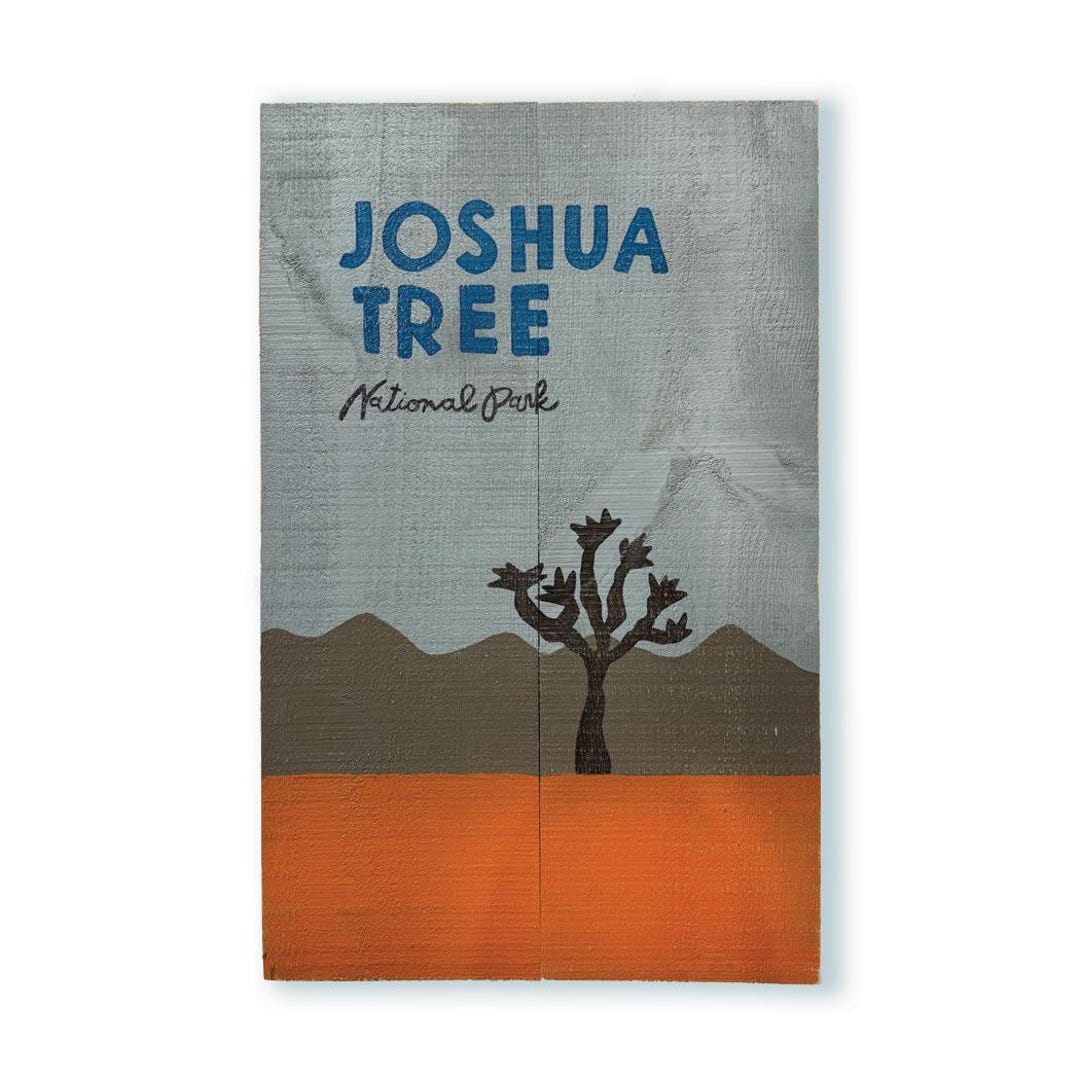 Joshua Tree National Park Hand Painted Wooden Sign - Etsy