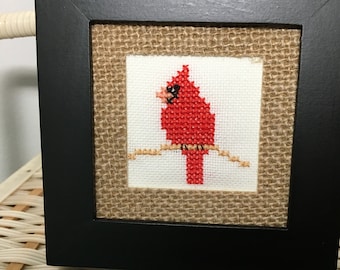 Cardinal Cross Stitch - Etsy