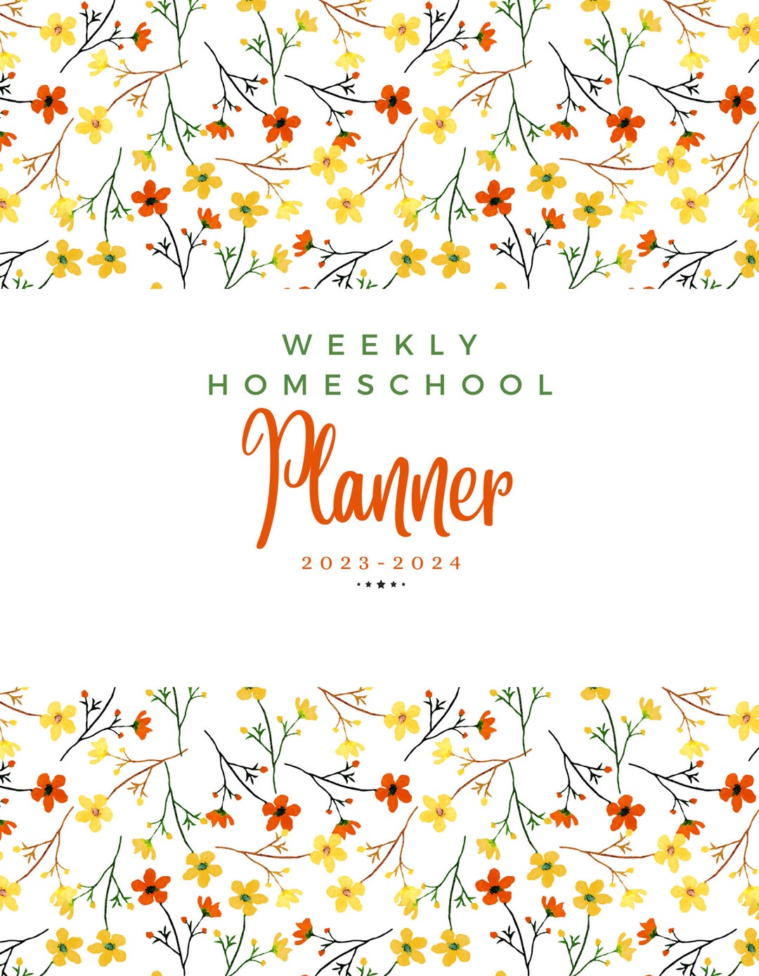 Homeschool Planner/weekly Checklist - Etsy
