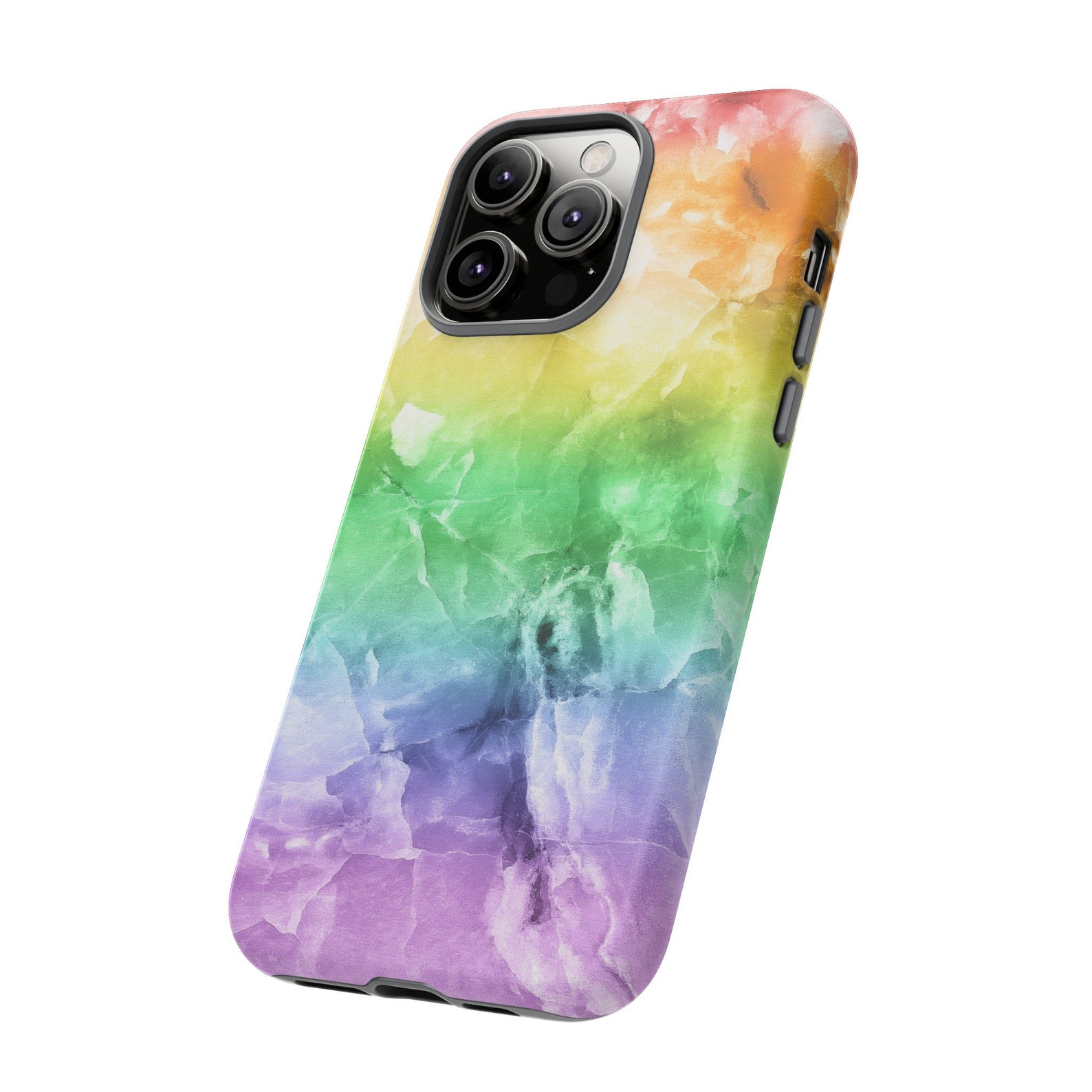 Rainbow Flag Marble Case | Tough Pride Phone Case | Iphone, Samsung ...