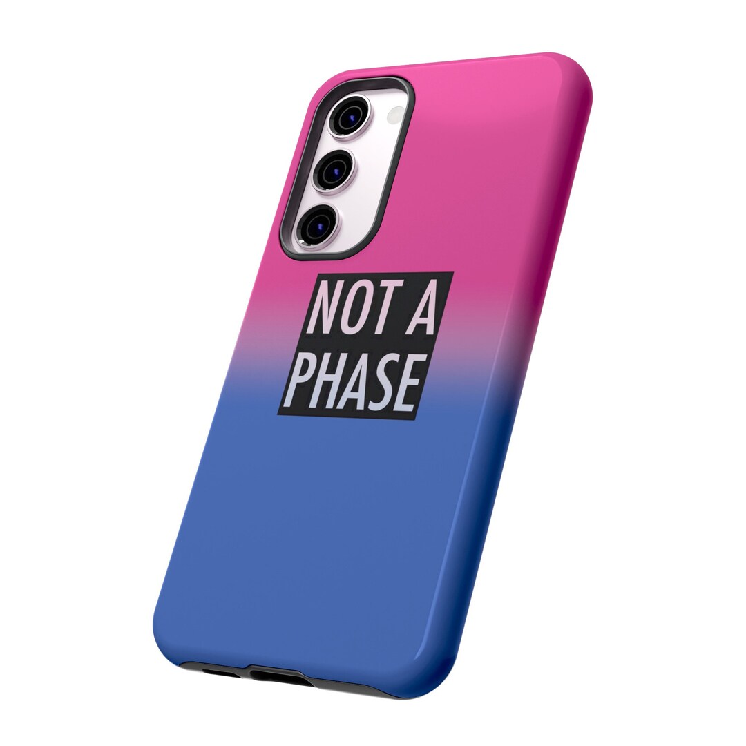 Bisexual Minimalistic "not a Phase" Case | Big Flag Design | Tough ...