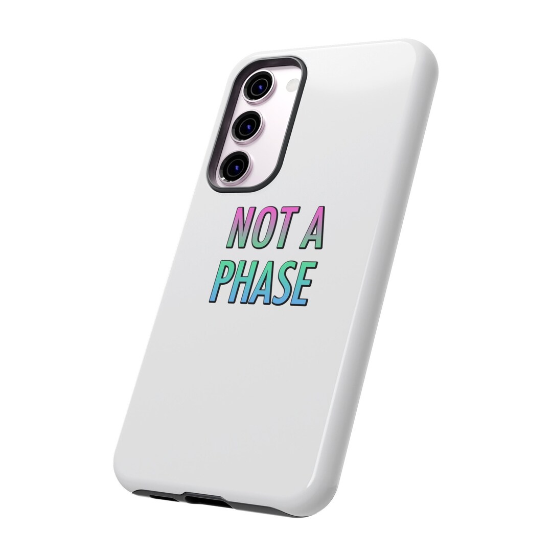 Polysexual Minimalistic "not a Phase" Case | White Retro Design | Tough ...
