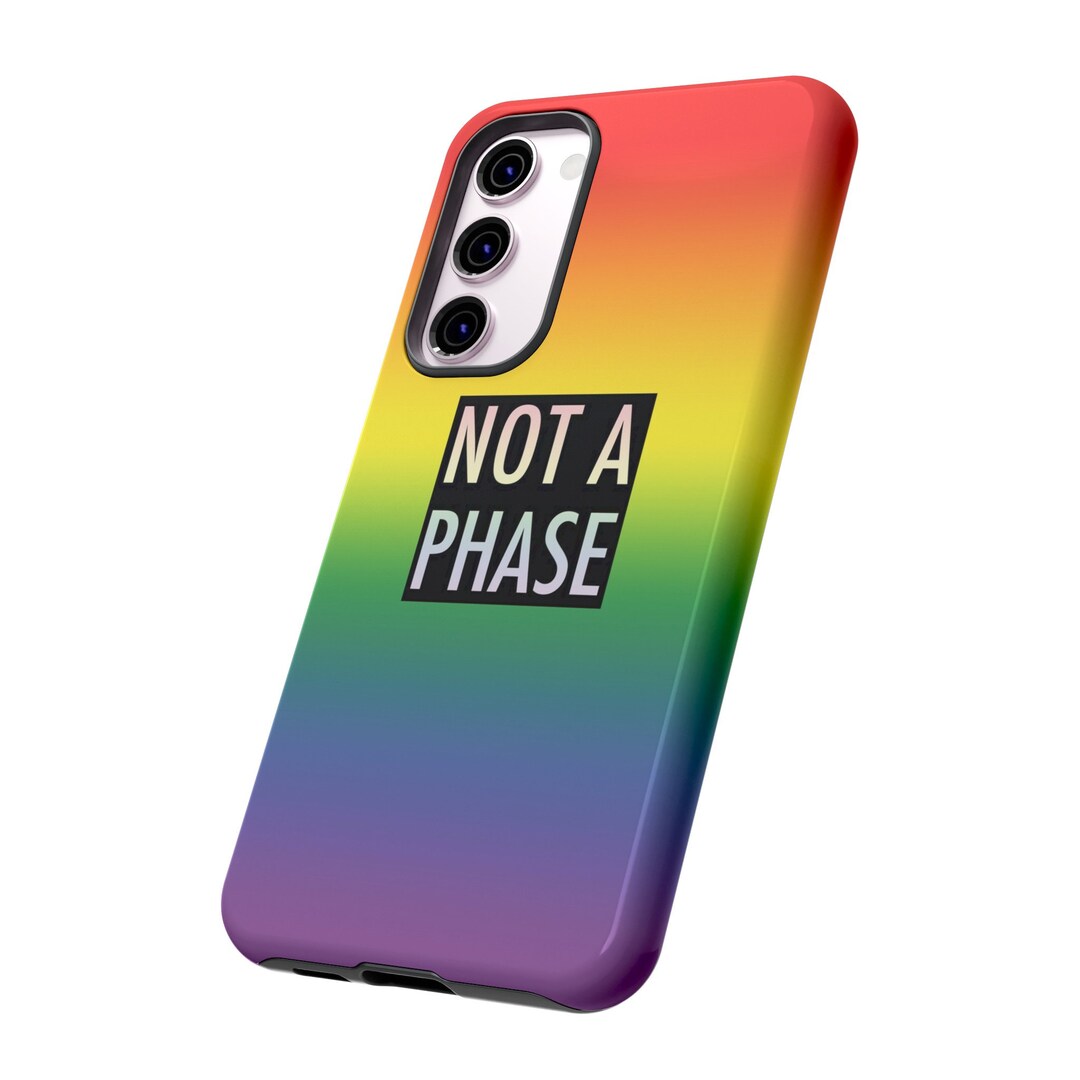 Rainbow Flag Minimalistic "not a Phase" Case | Big Flag Design | Tough ...