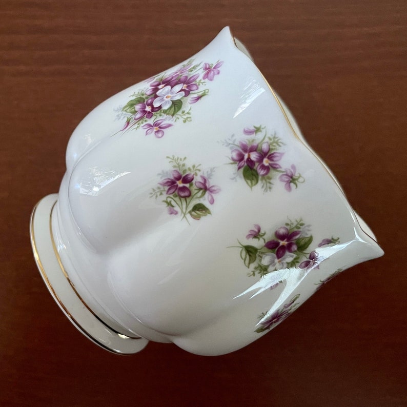 ROYAL ALBERT Sweet Violets Vintage Marmalade Jar Jam Jar Made in England Bone China Purple ...