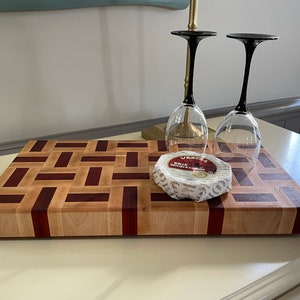 End Grain Ribbon Cutting Board - Etsy