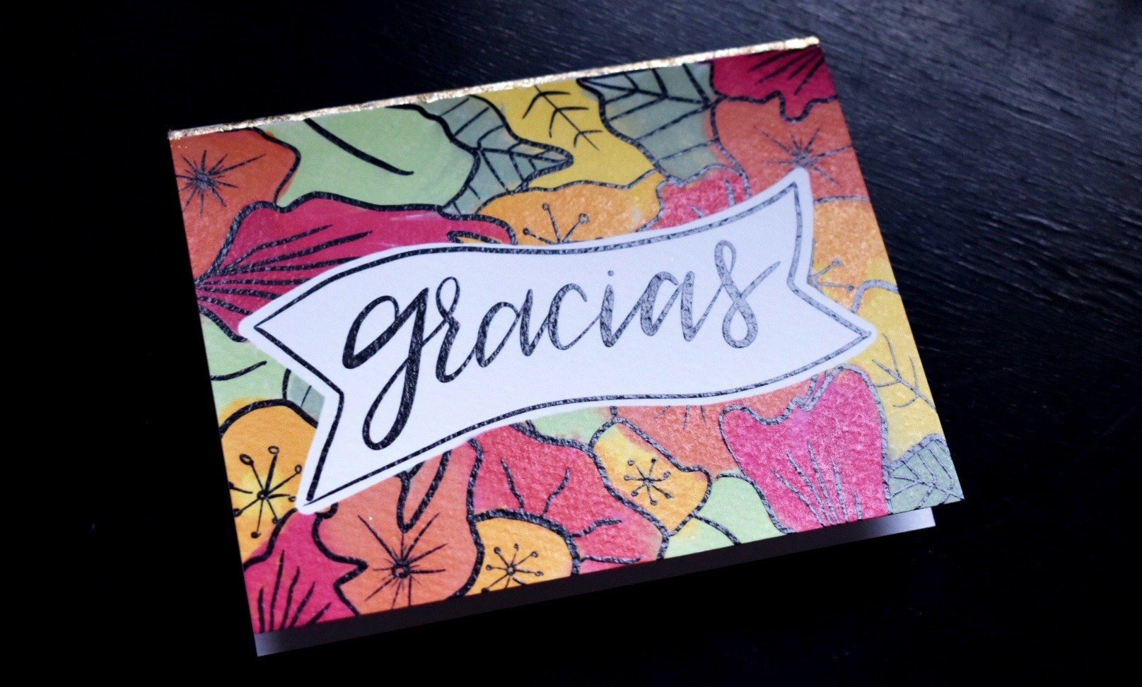 Gracias Thank You Greeting Card | Etsy