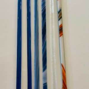 Fused Glass Stirrer Sticks Long Handle Tea Stirrer - 12 Inches Long ...