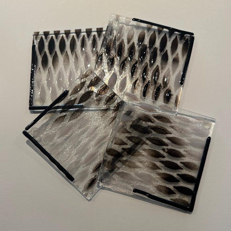 Fused Glass Coasters - Etsy
