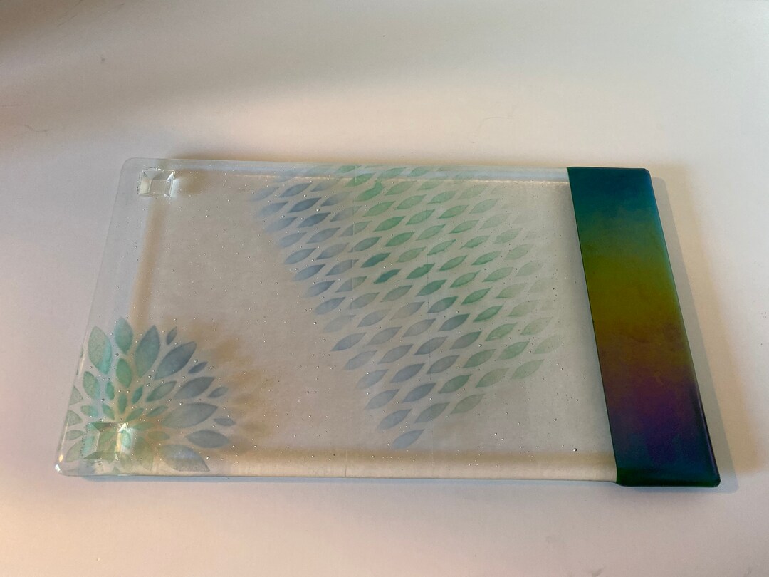 Fused Glass Cheese Board Custom Colors and Patterns Available These ...