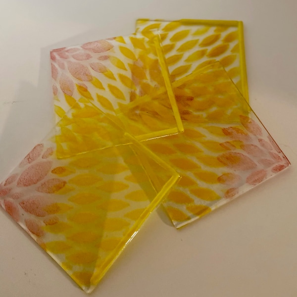 Fused Glass Coasters - Etsy
