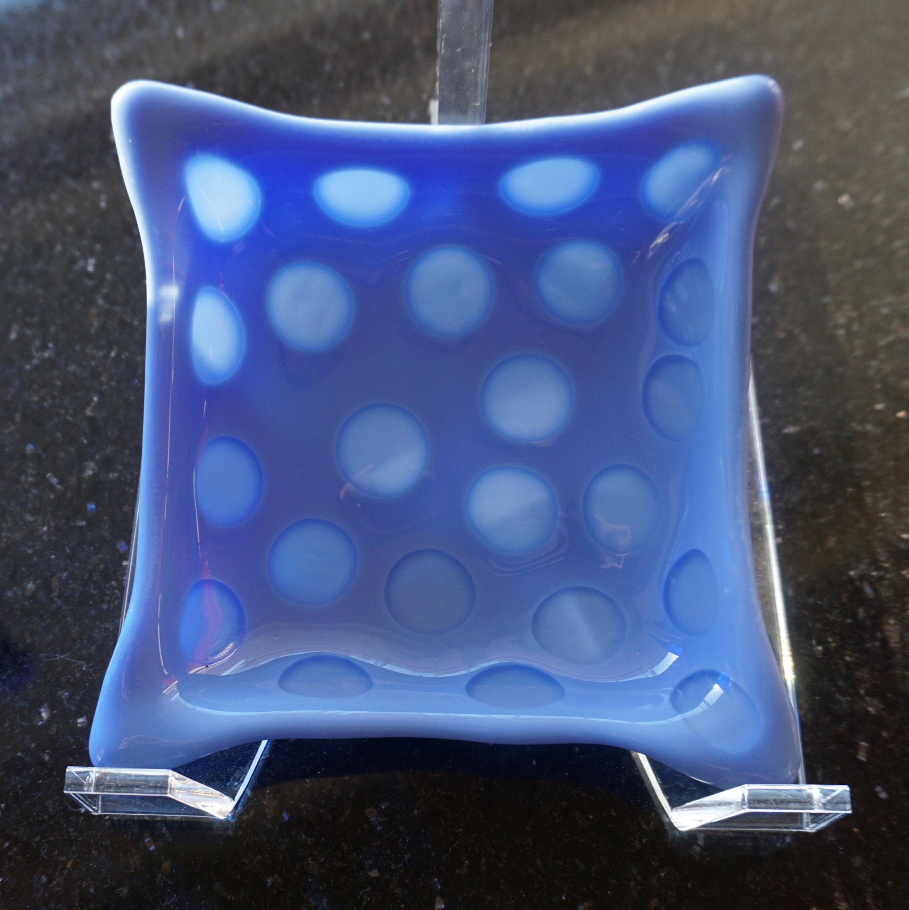 4 - Fused Glass Hydrangea Colored Pebble/bubble Dessert/nut Bowls - Etsy