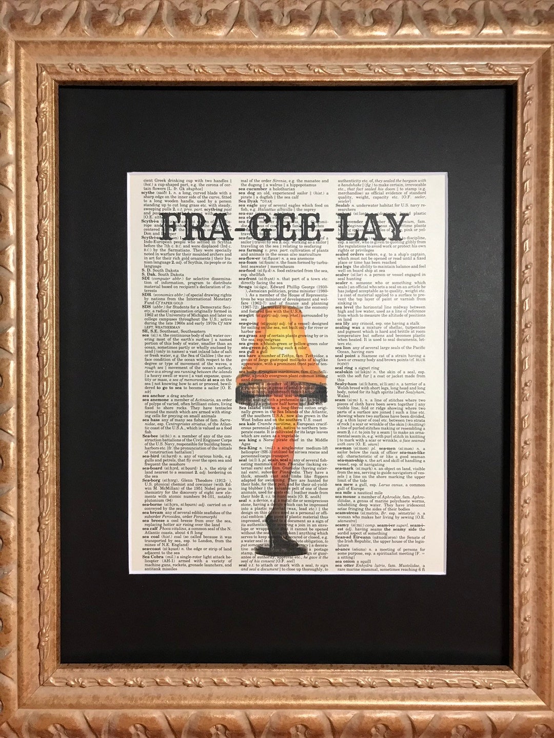 Vintage Dictionary Art Print Fra Gee Lay Leg Lamp From A Christmas ...