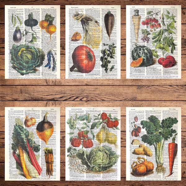 Vegetable Art Print - Etsy
