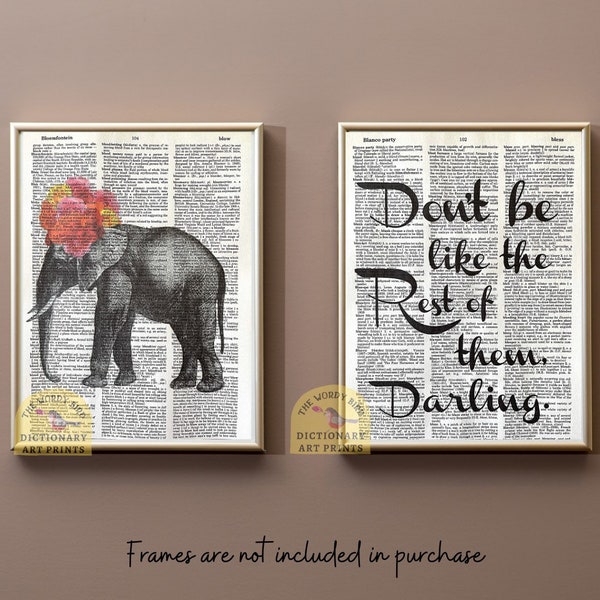 Elephant Dictionary - Etsy