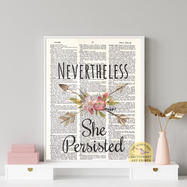 She Persisted Print - Etsy