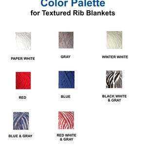 Rib Textured Knit Blanket | Ready to Ship Minimalist Throw | Hand ...