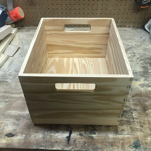 Large Interlocking Wooden Crate - Etsy