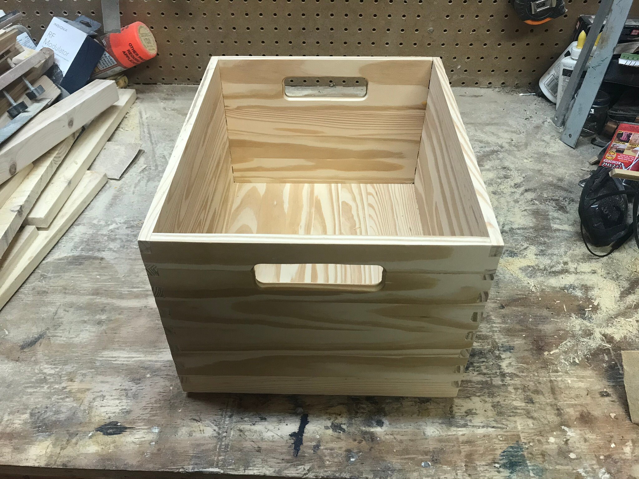 Small Interlocking Wooden Crate - Etsy