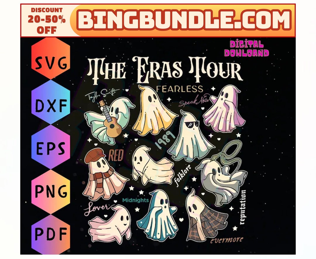 The Eras Tour Ghost Svg Png Eps Dxf Taylor Halloween Png - Etsy