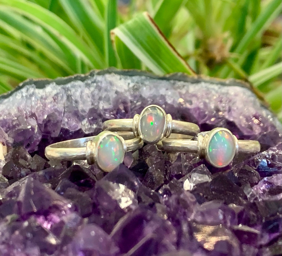 Ethiopian Opal Rings - Etsy
