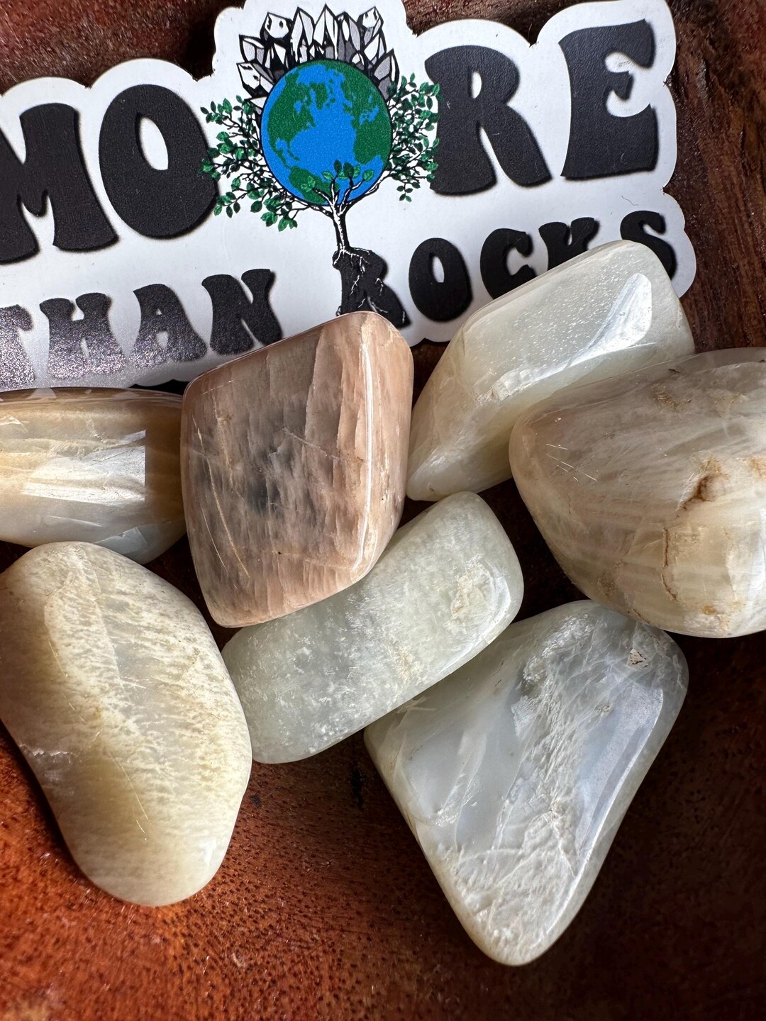 Peach Moonstone Tumbled Stones - Etsy