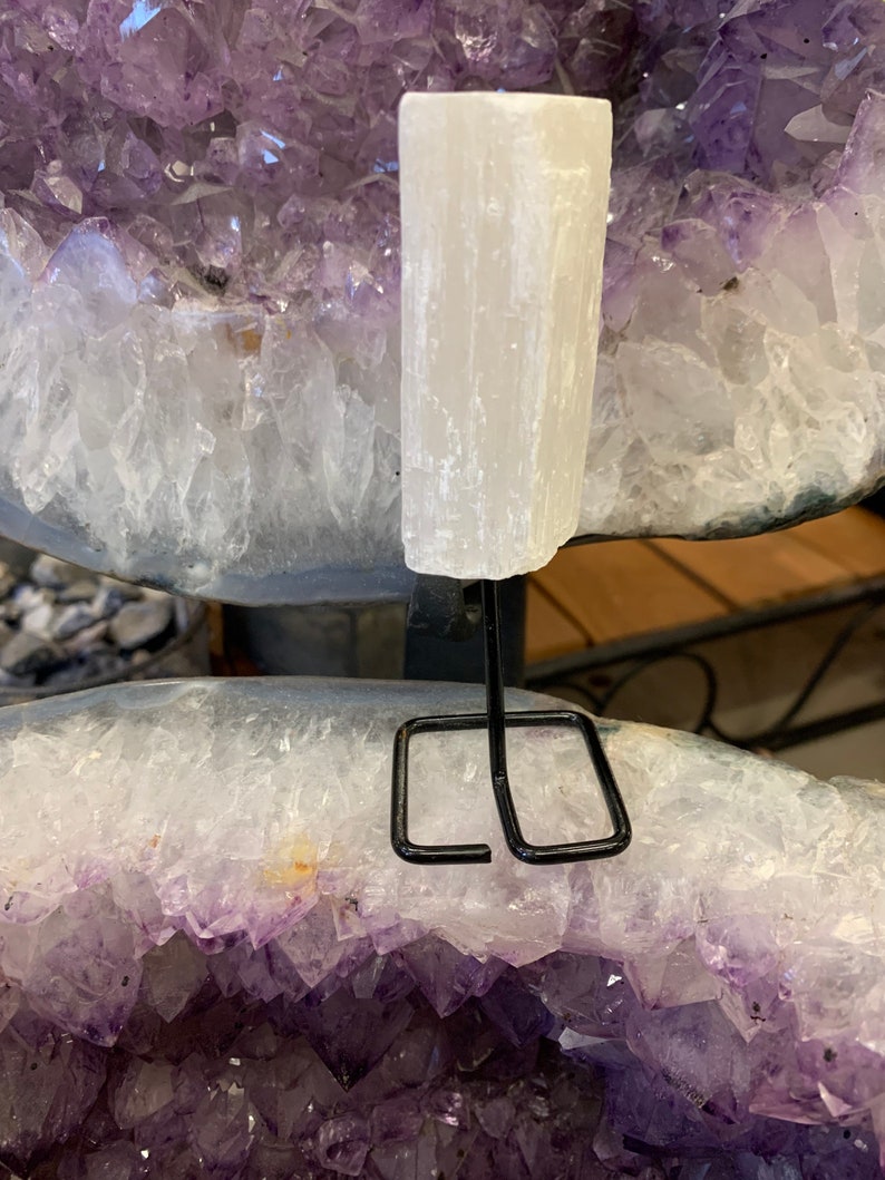 Selenite on Stand - Etsy